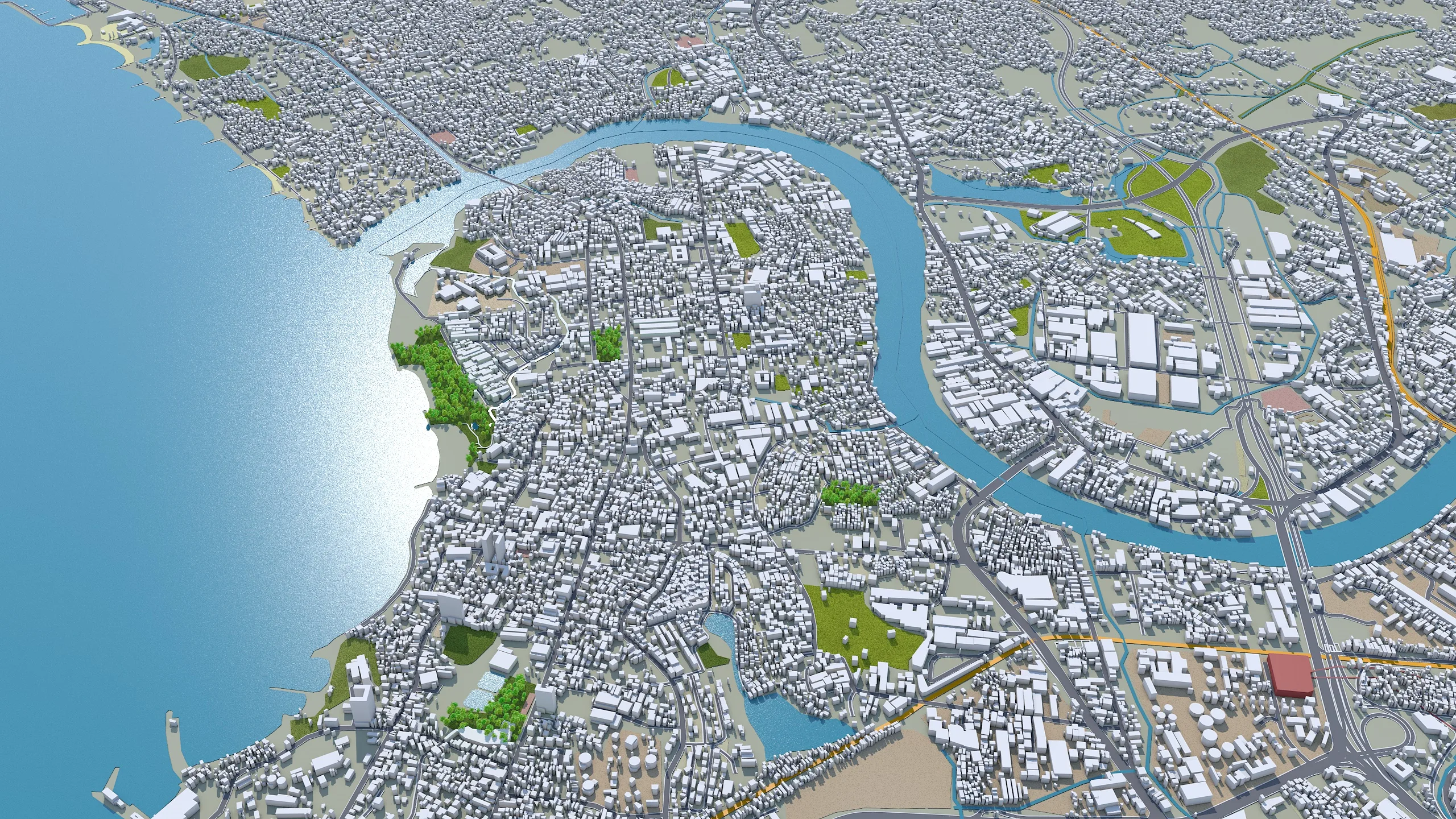 Colombo city Sri Lanka 3d model - FlippedNormals