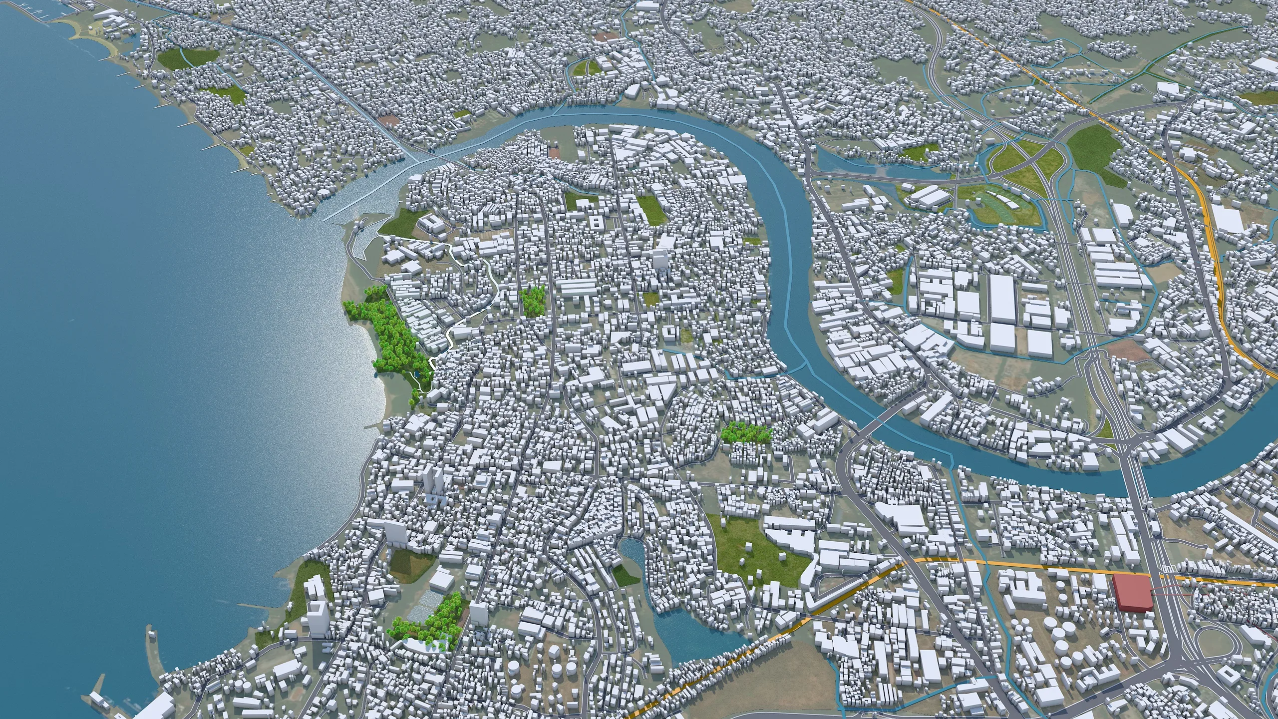 Colombo city Sri Lanka 3d model - FlippedNormals