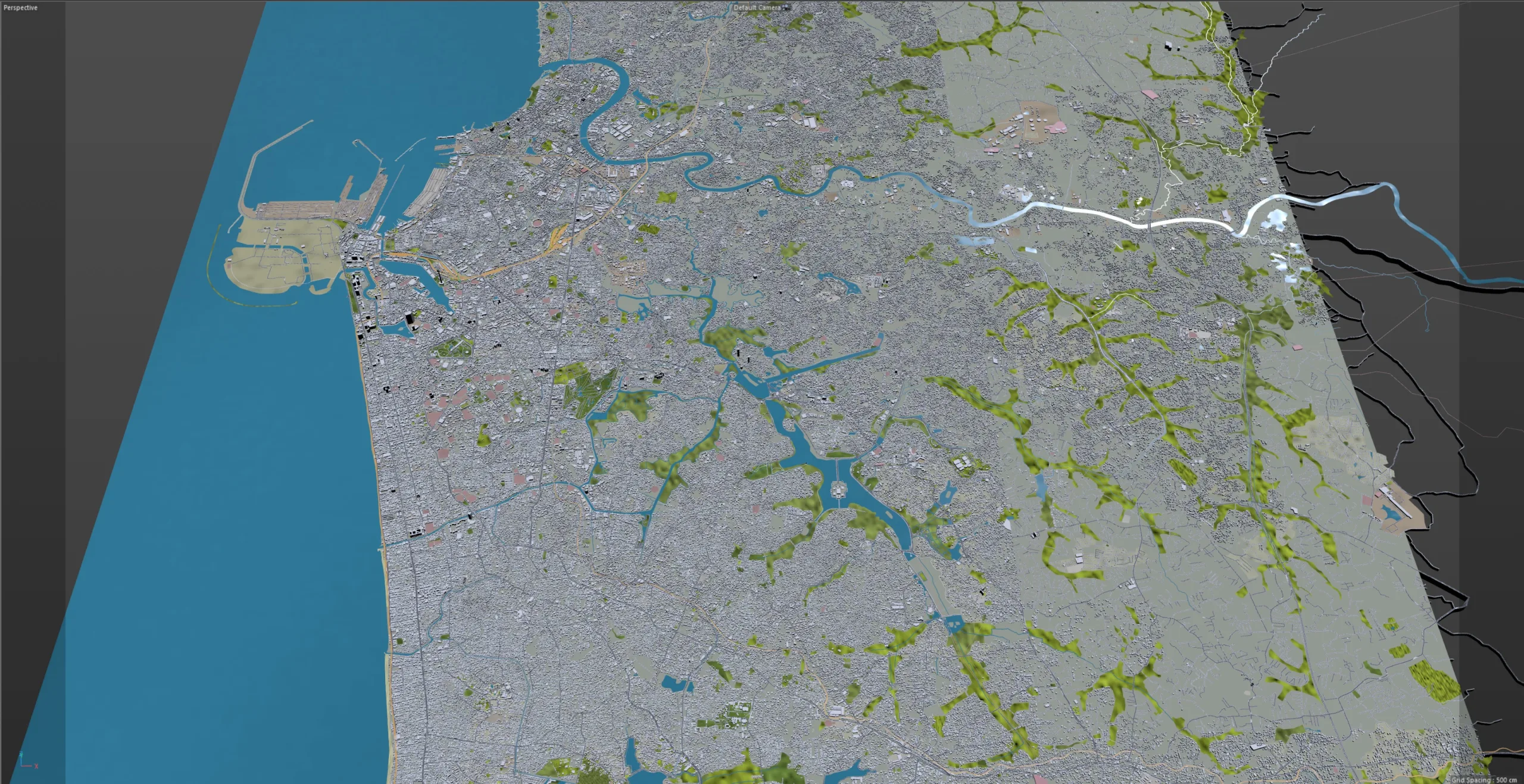 Colombo city Sri Lanka 3d model - FlippedNormals