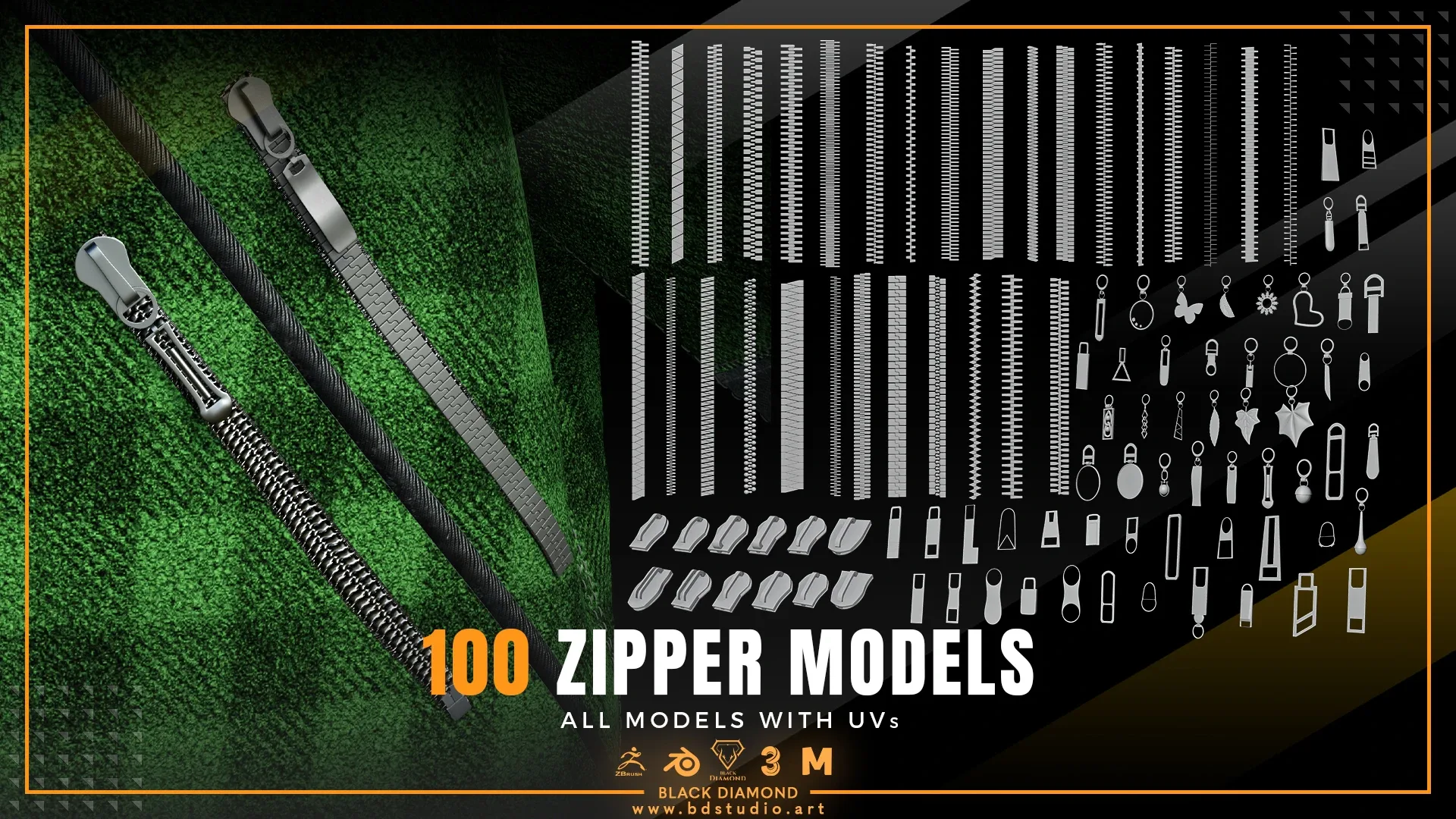 100 ZIPPER MODELS - FlippedNormals