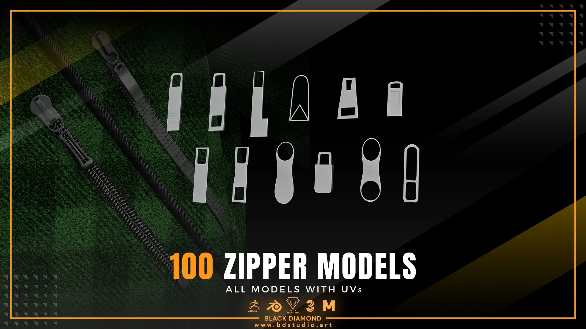 100 ZIPPER MODELS - FlippedNormals