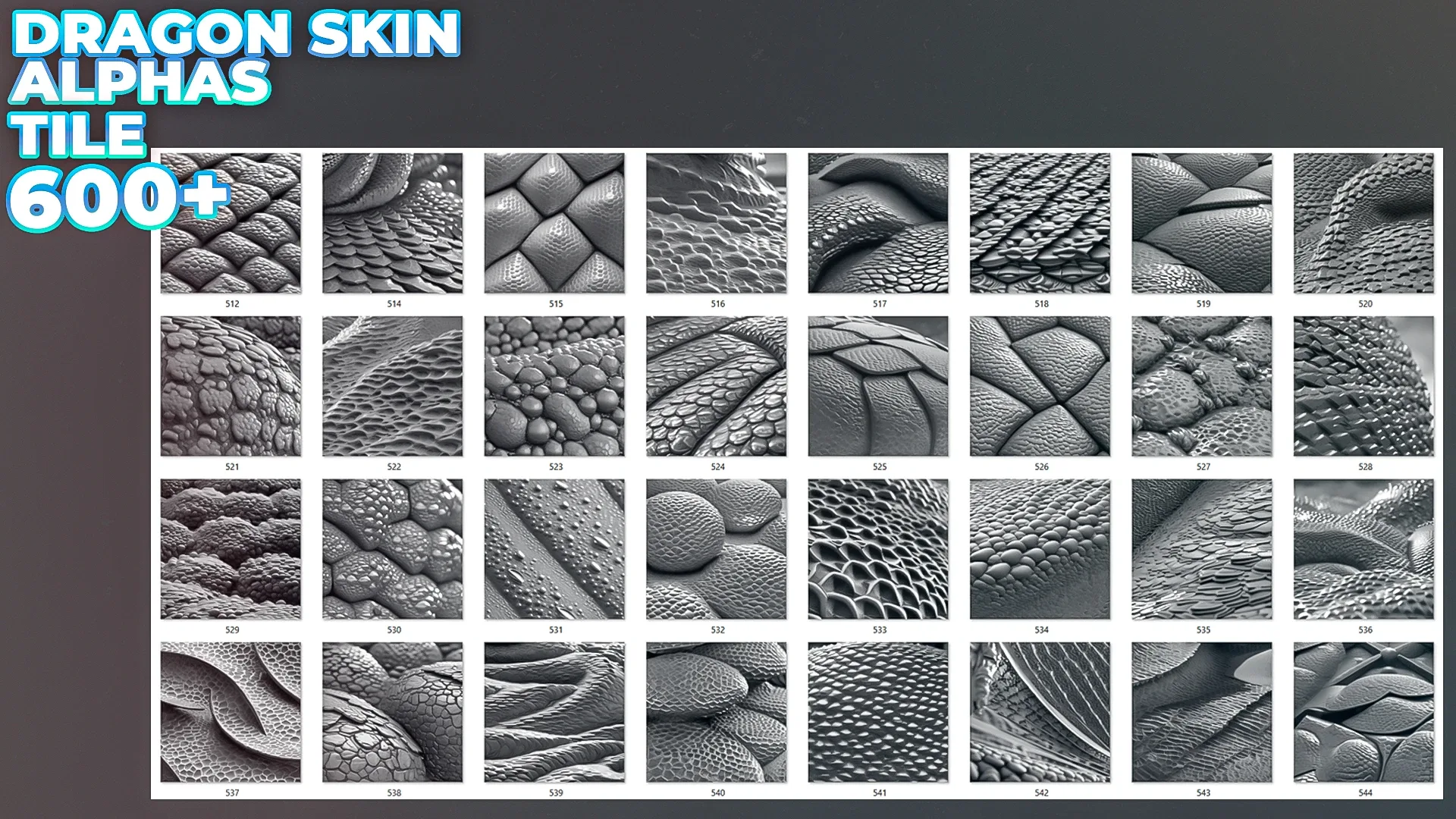 600+ Reptile, Dragon, Snake Skin - FlippedNormals