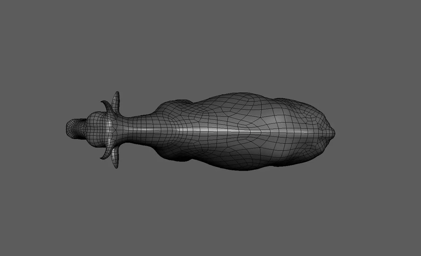 Cow - Topology + UV Map - FlippedNormals