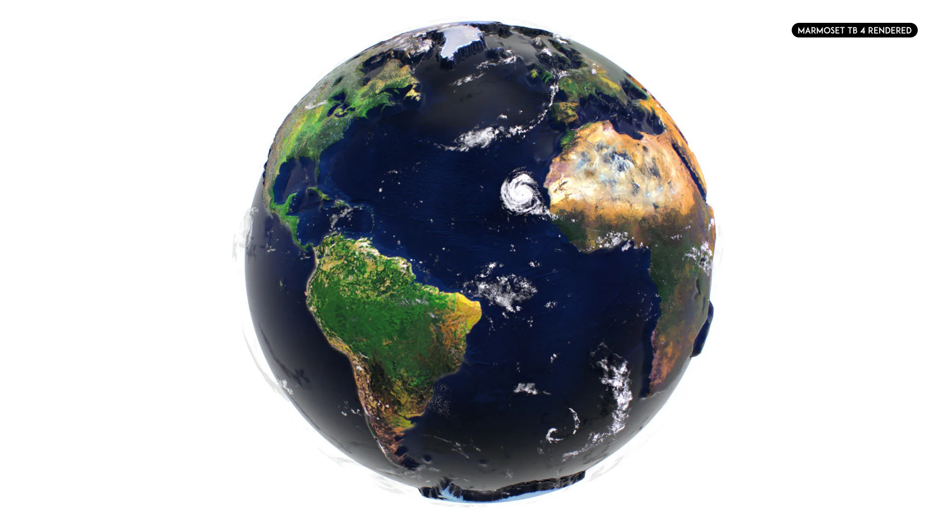 3D Globe Hyper Realistic - FlippedNormals