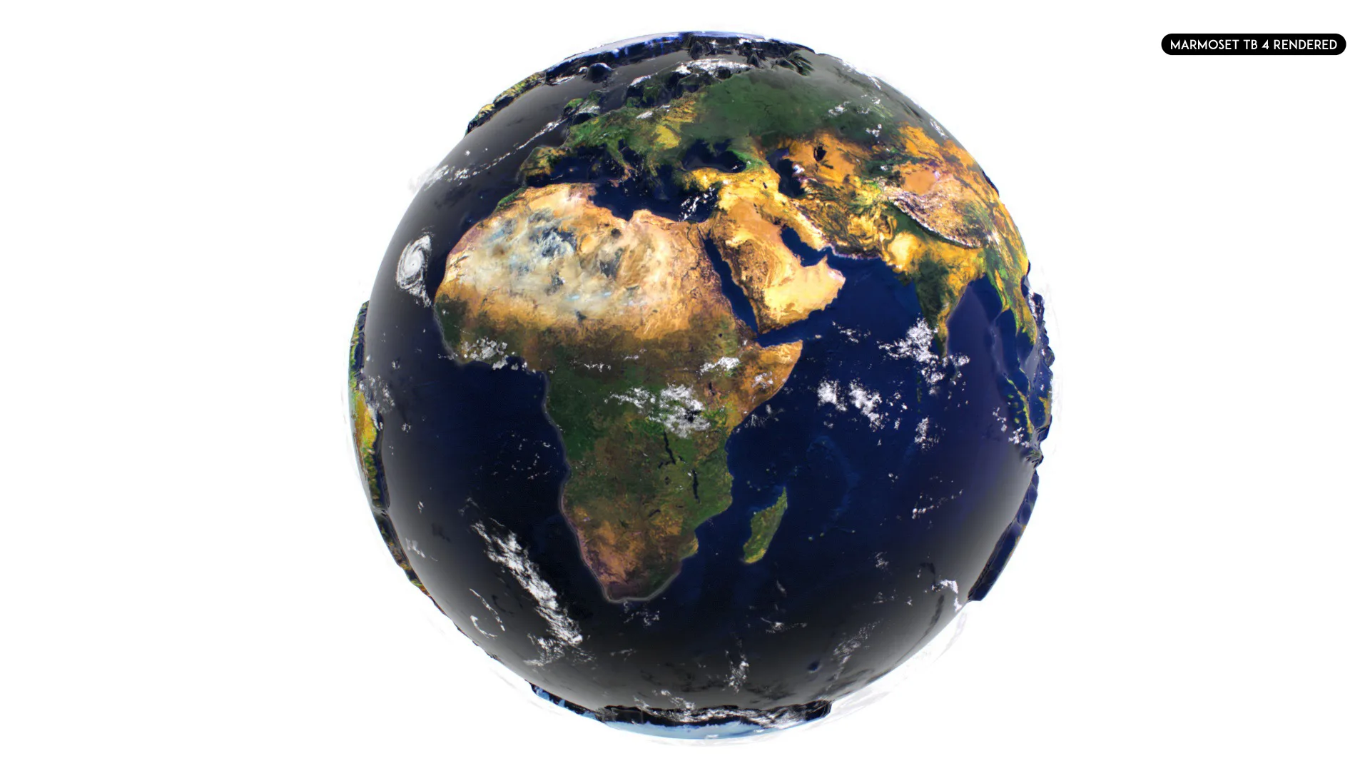 3D Globe Hyper Realistic - FlippedNormals