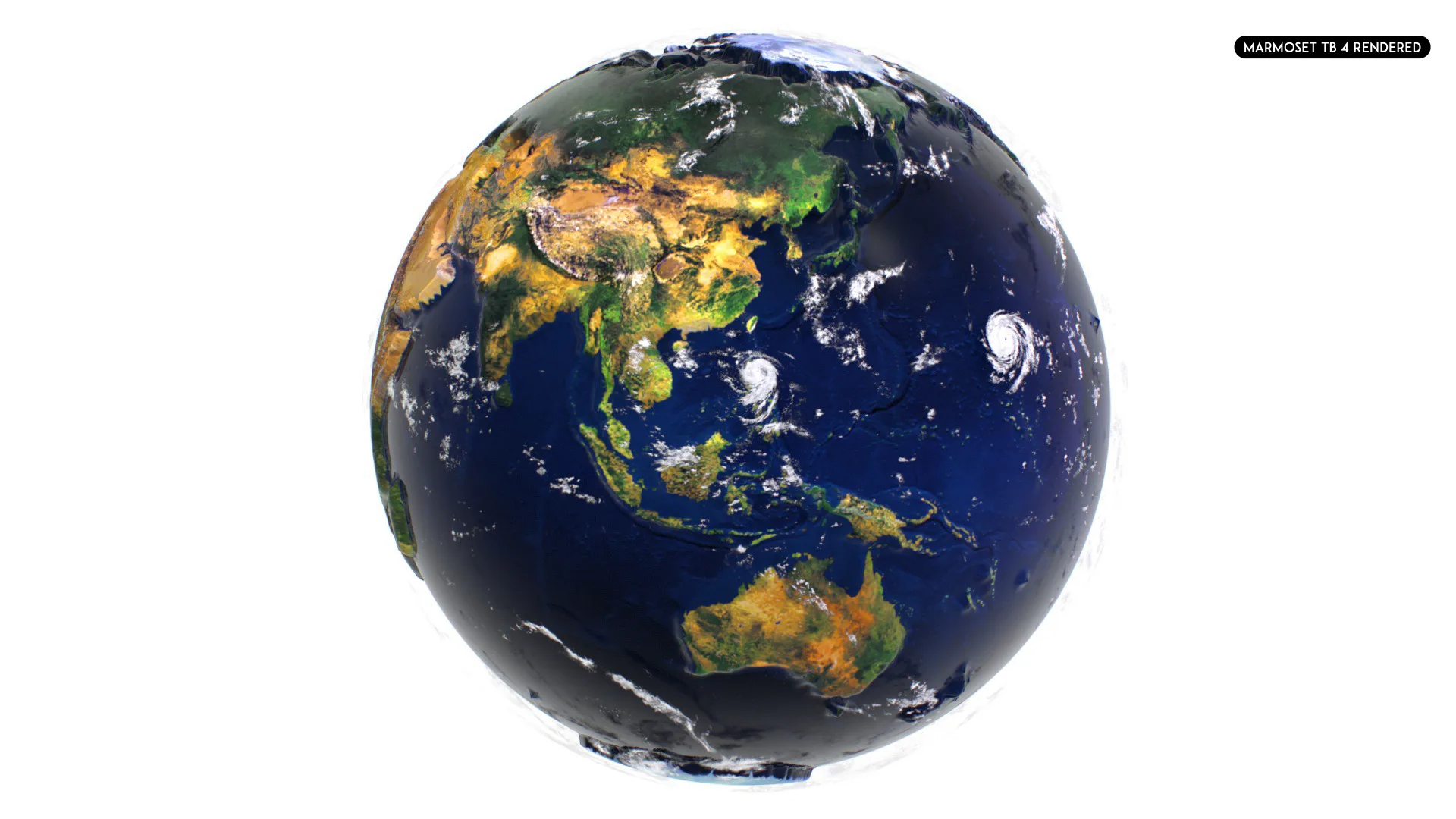 3D Globe Hyper Realistic - FlippedNormals