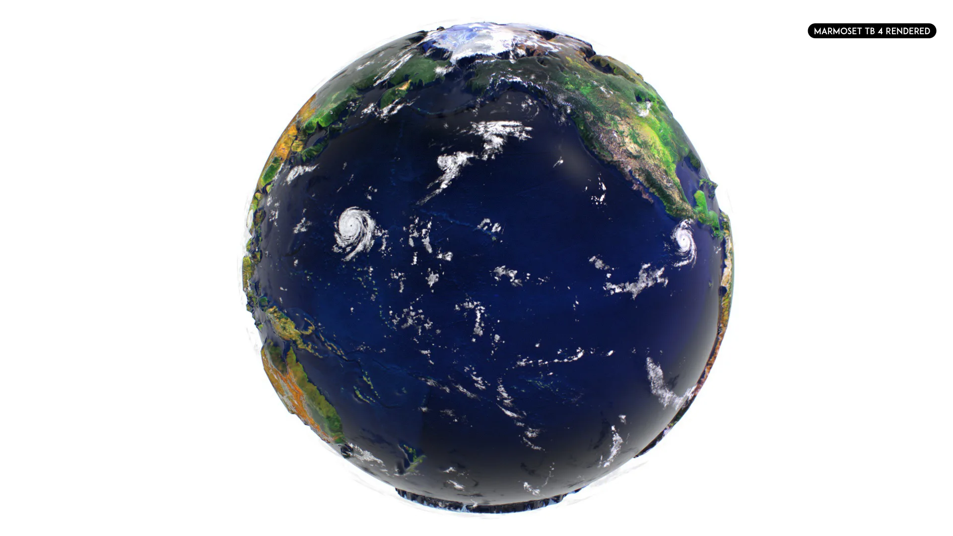 3D Globe Hyper Realistic - FlippedNormals