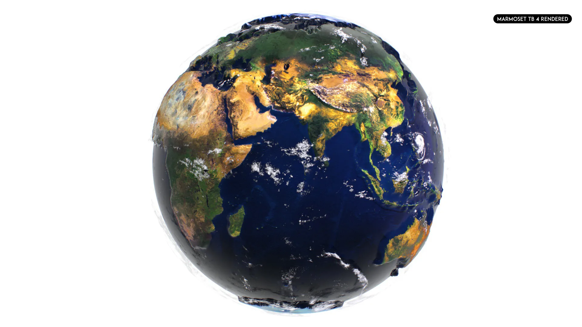 3D Globe Hyper Realistic - FlippedNormals