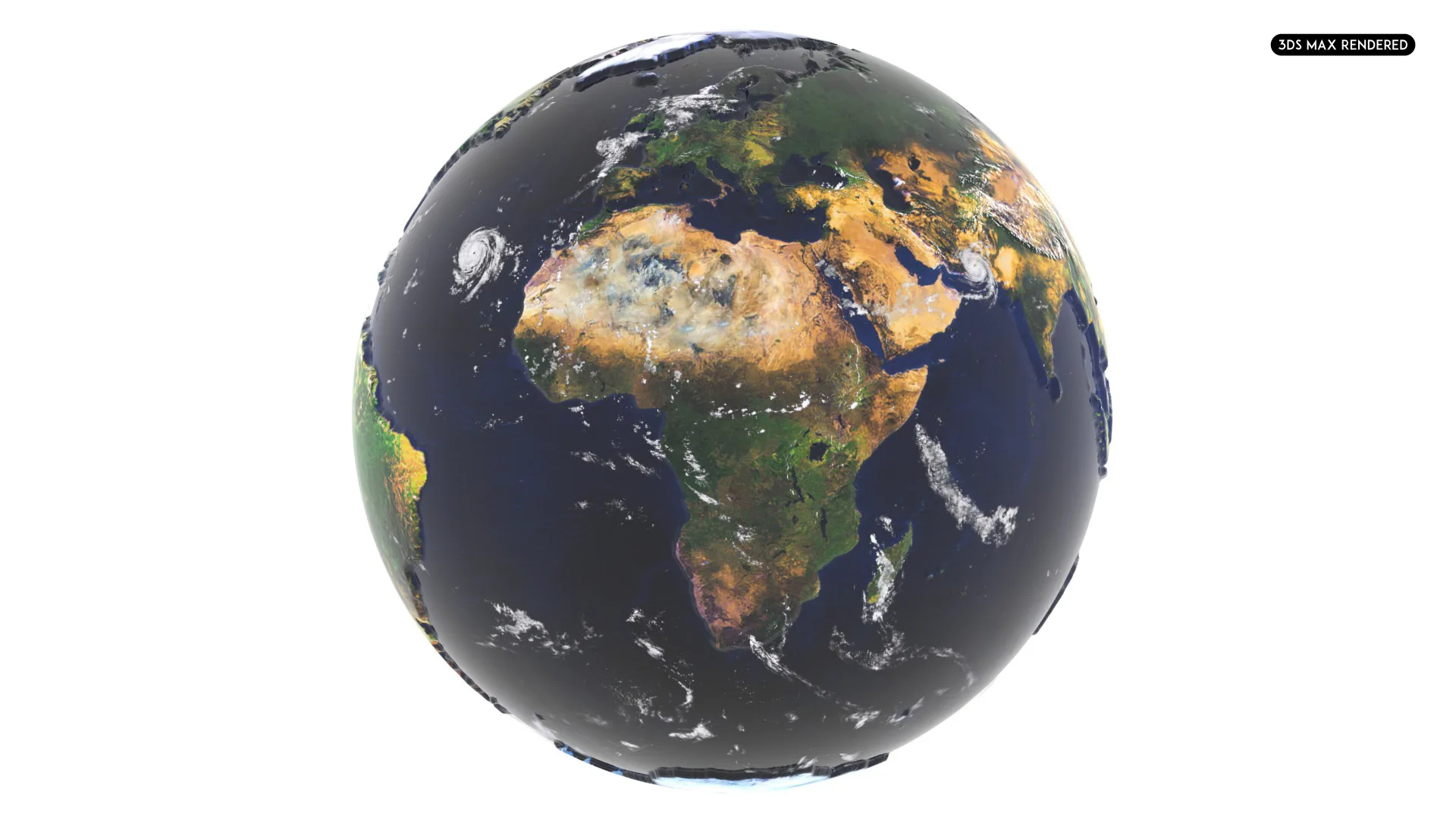 3D Globe Hyper Realistic - FlippedNormals