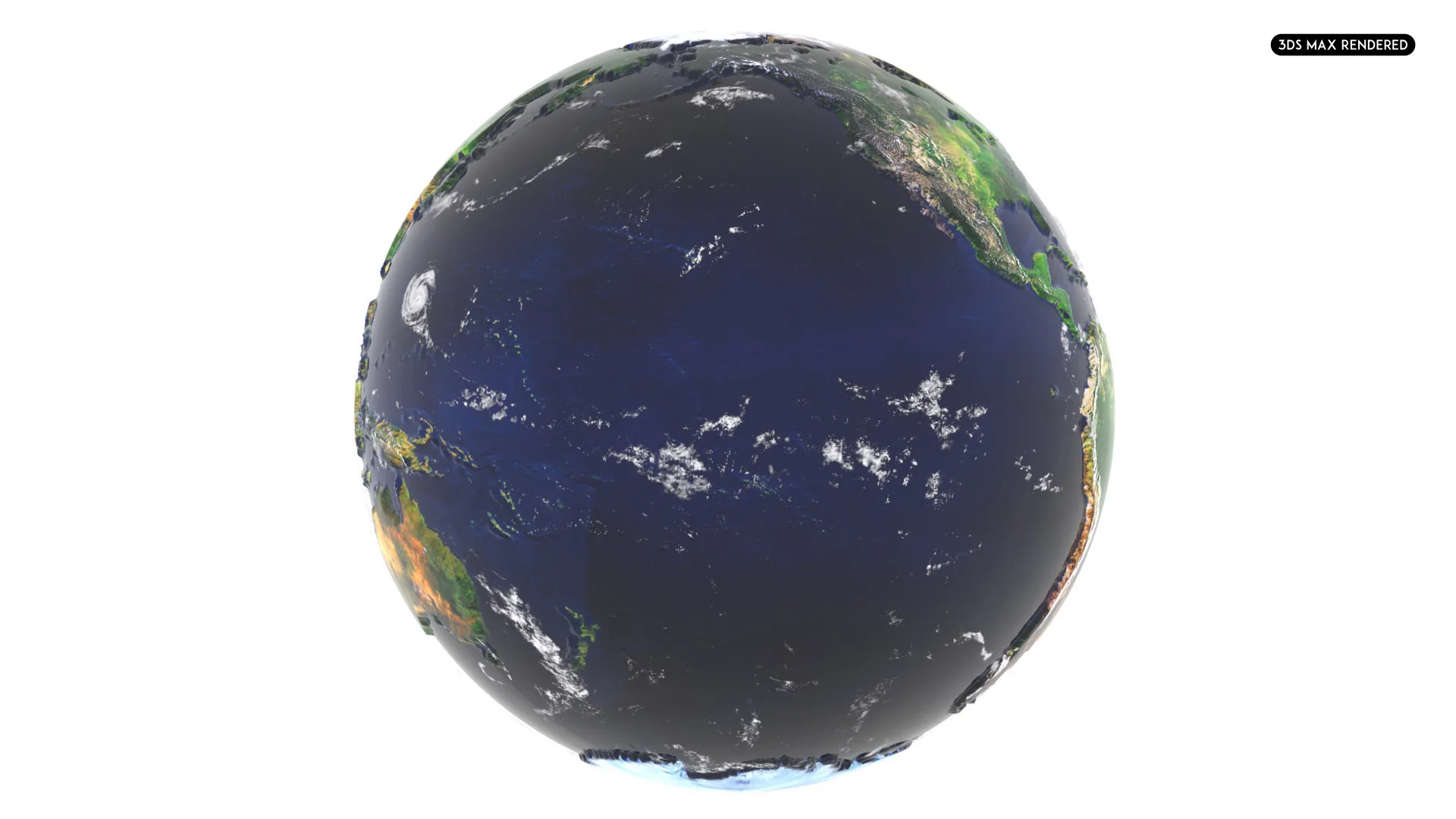 3D Globe Hyper Realistic - FlippedNormals