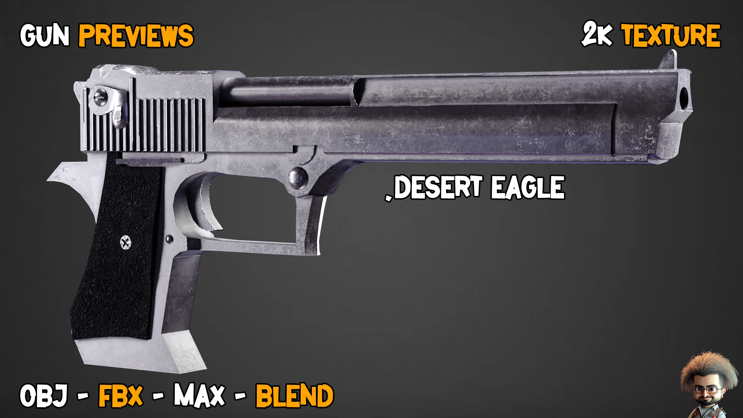 55 Super Game-Ready Guns + Texture - FlippedNormals