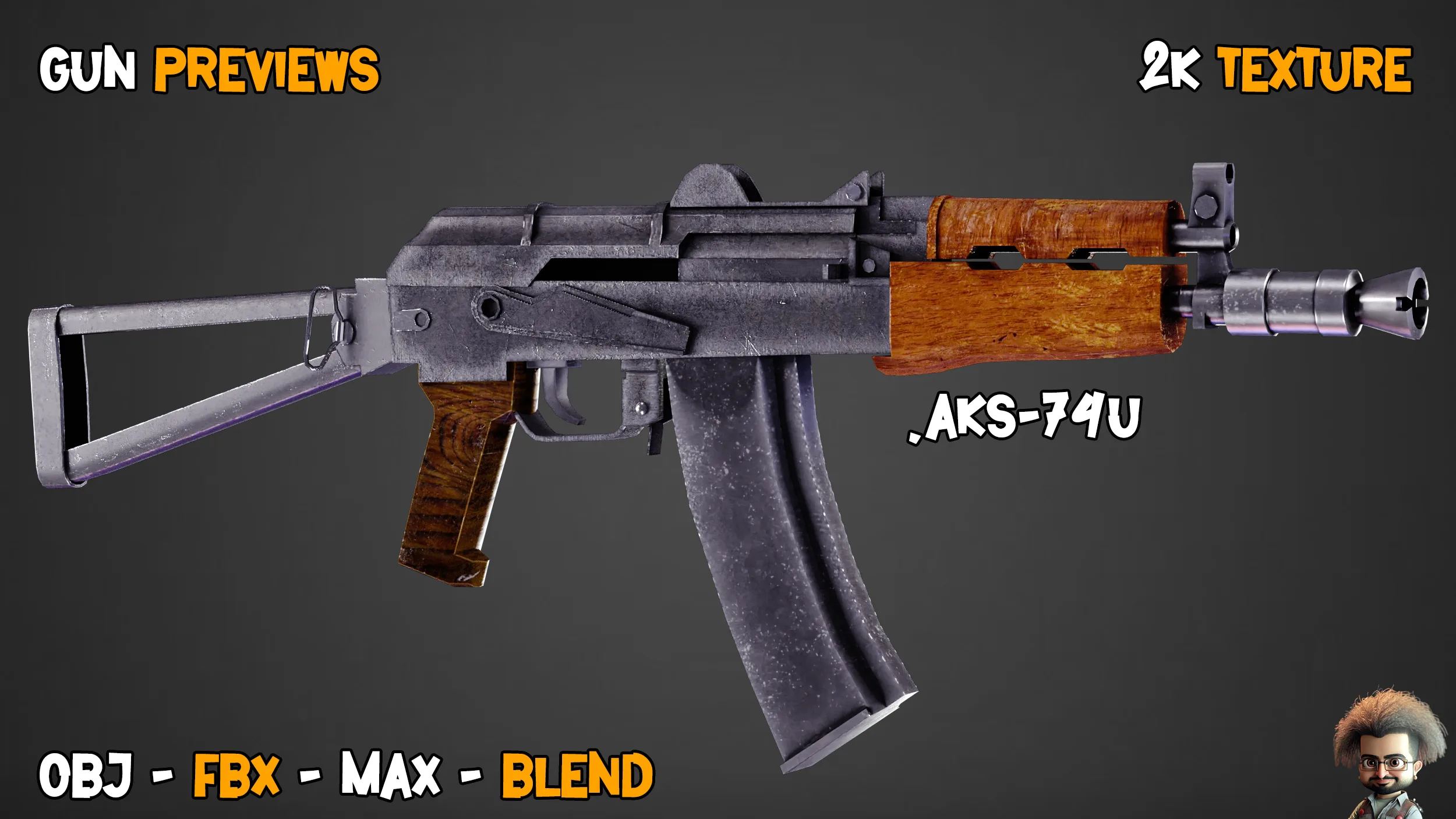 55 Super Game-Ready Guns + Texture - FlippedNormals