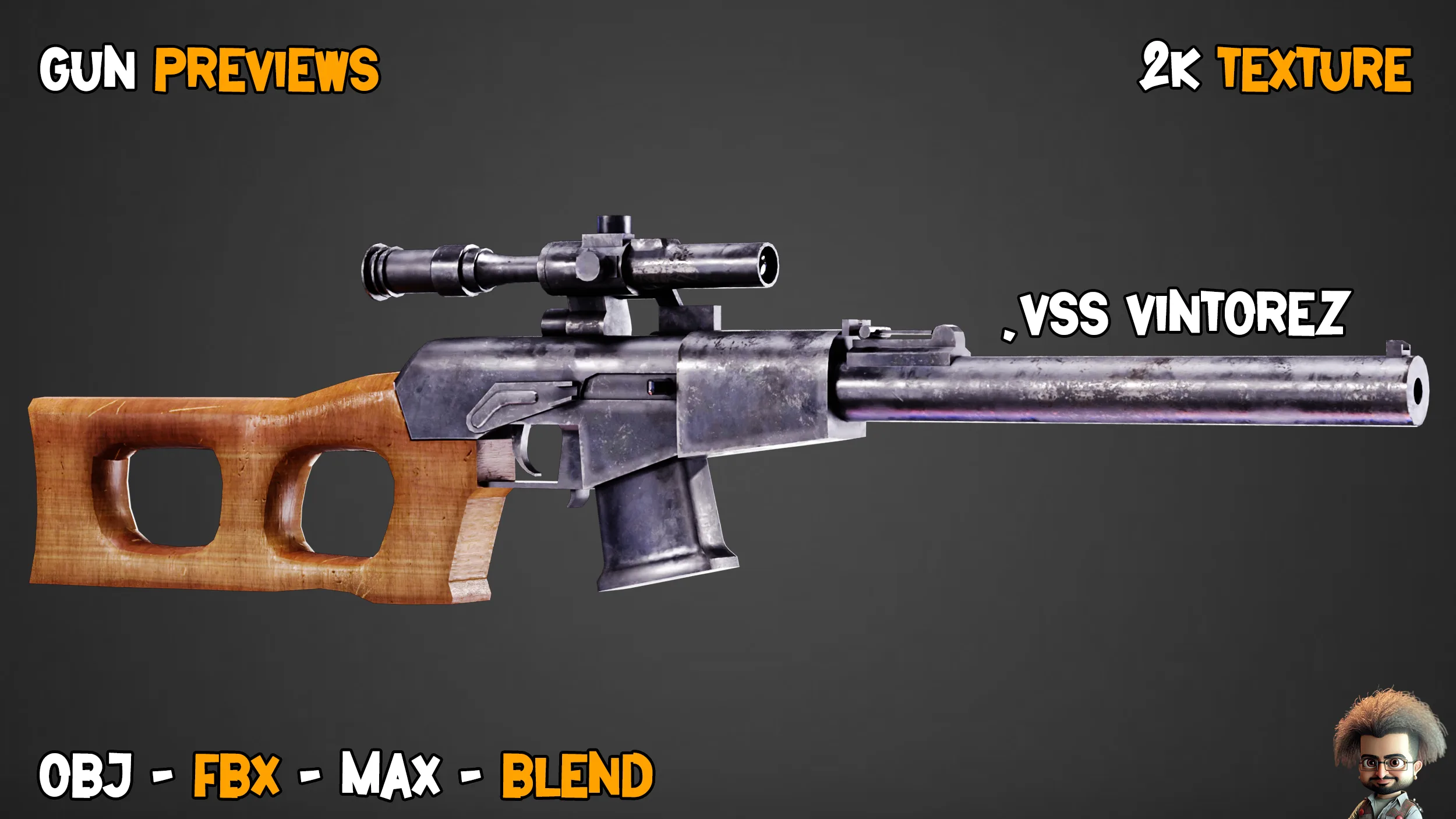 55 Super Game-Ready Guns + Texture - FlippedNormals