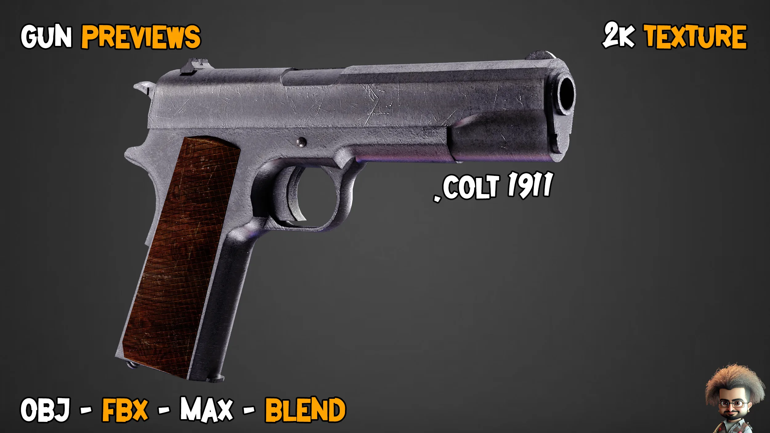 55 Super Game-Ready Guns + Texture - FlippedNormals