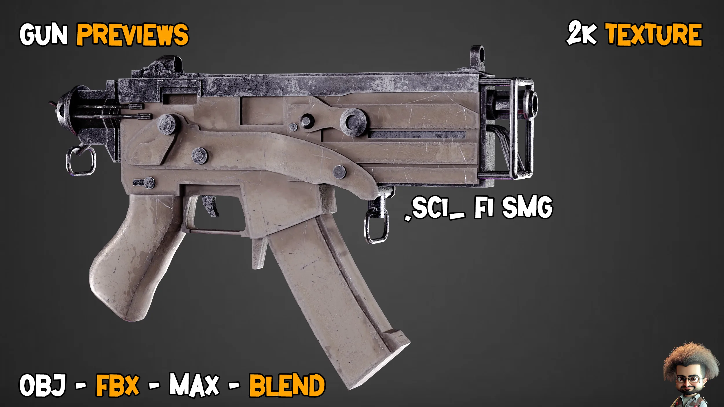 55 Super Game-Ready Guns + Texture - FlippedNormals