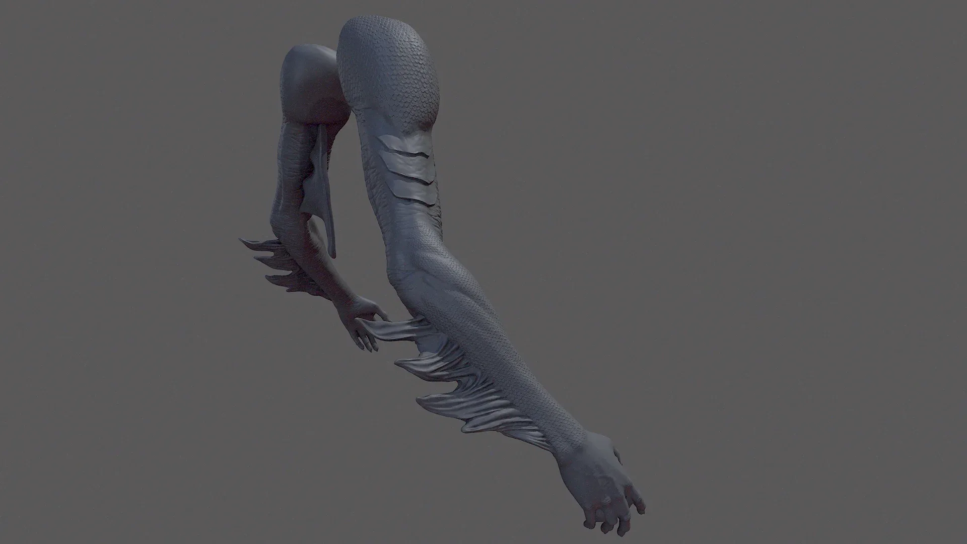 21 Demon Arms ZBrush IMM Kitbash - FlippedNormals