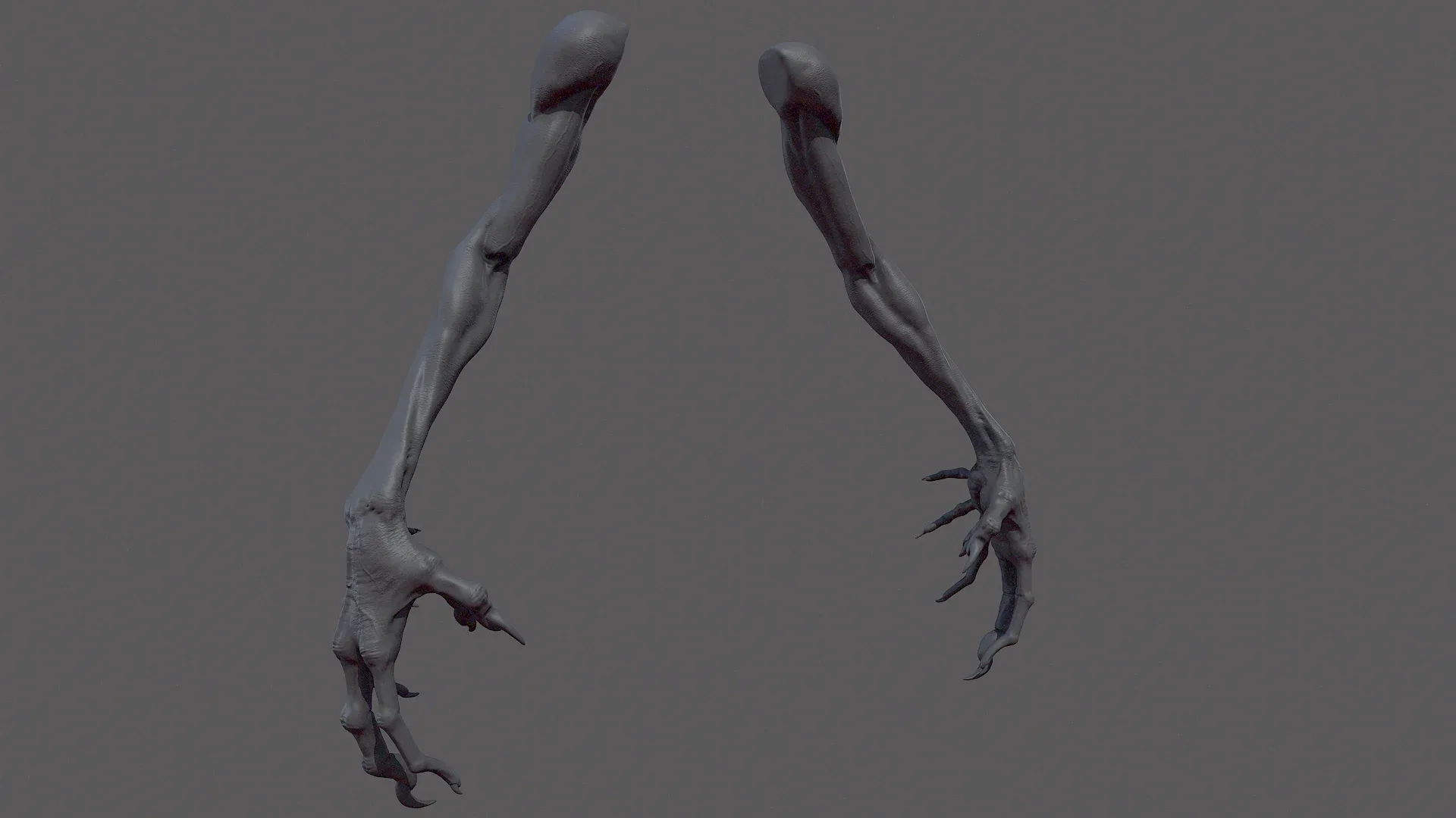 21 Demon Arms ZBrush IMM Kitbash - FlippedNormals