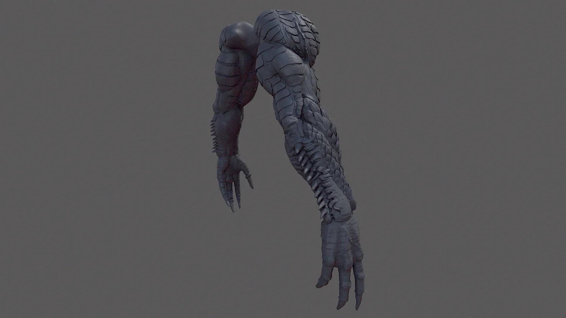 21 Demon Arms ZBrush IMM Kitbash - FlippedNormals