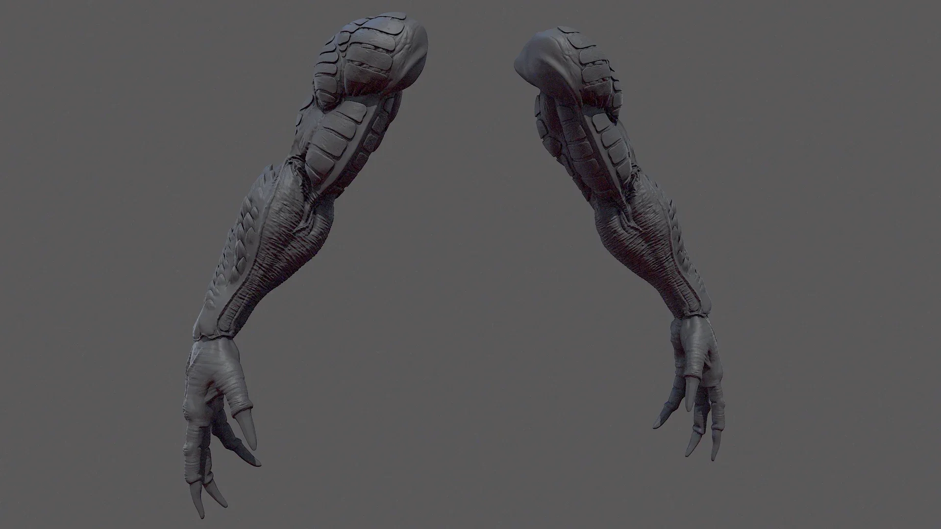 21 Demon Arms ZBrush IMM Kitbash - FlippedNormals