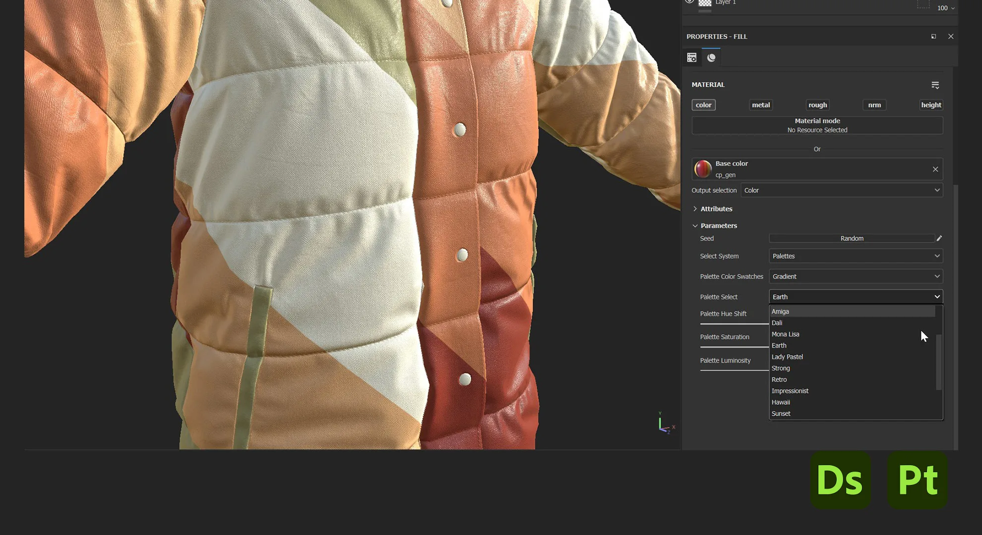 Color Palette Generator Substance - FlippedNormals