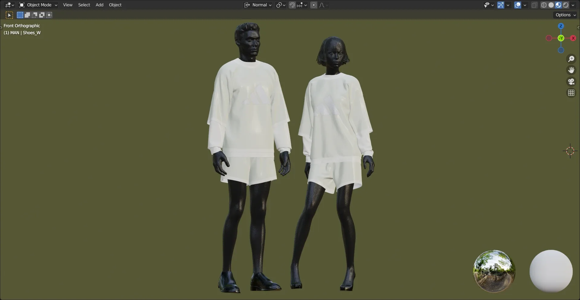 Sport Clothes Couple Set 04 - FlippedNormals