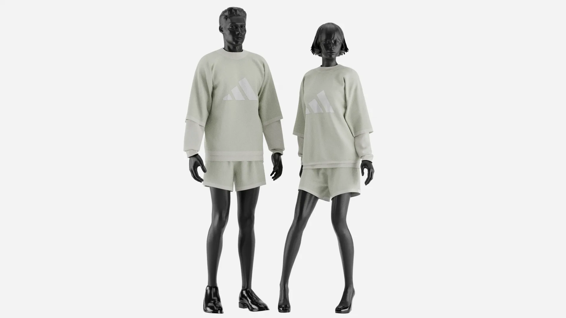 Sport Clothes Couple Set 04 - FlippedNormals