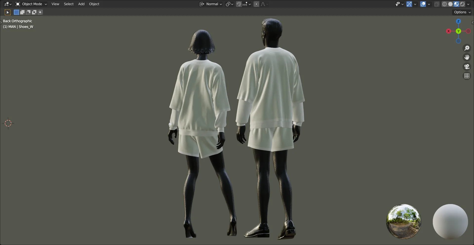 Sport Clothes Couple Set 04 - FlippedNormals