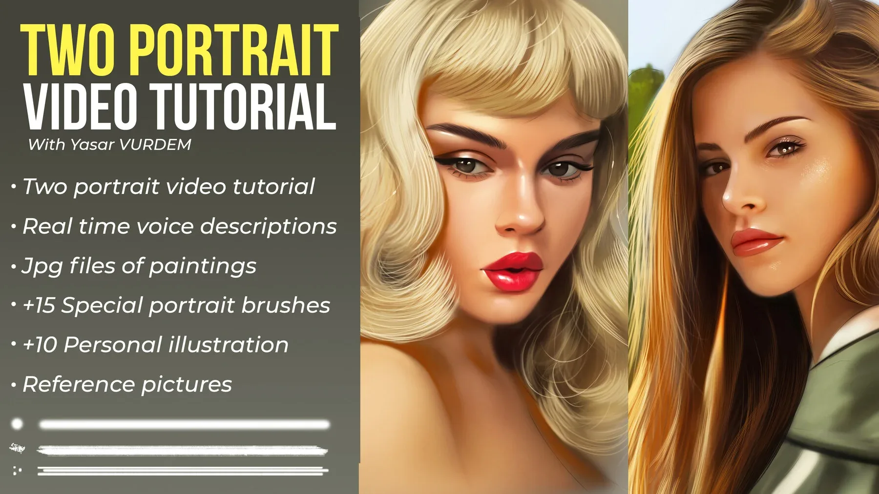 Two - Portrait video tutorial bundle - FlippedNormals