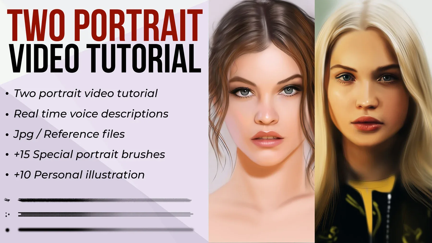 Two - Portrait video tutorial bundle - FlippedNormals