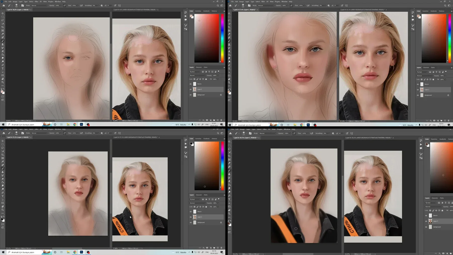 Portrait Painting in Photoshop - FlippedNormals