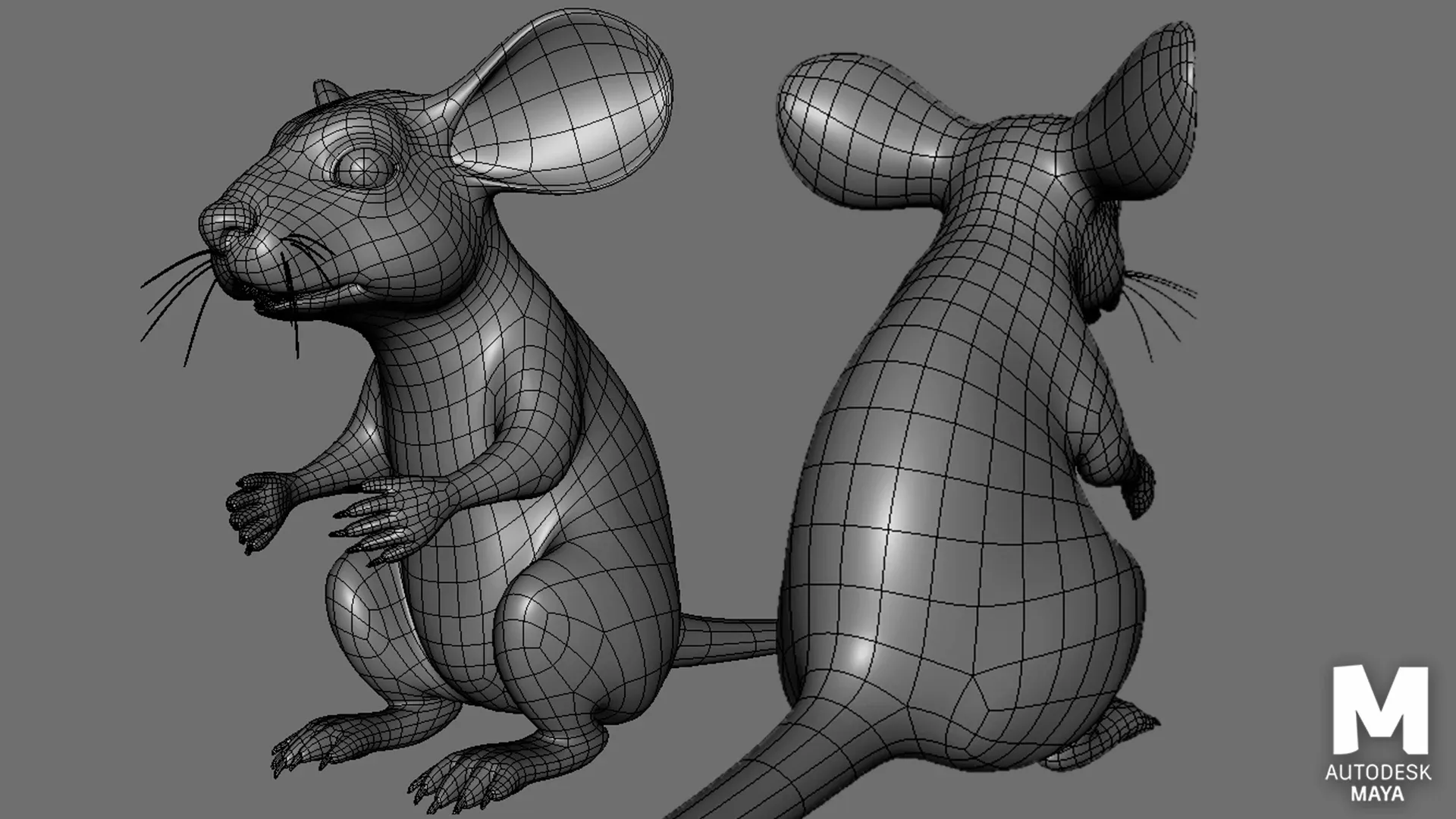 Mouse BaseMesh - Topology + UV - FlippedNormals