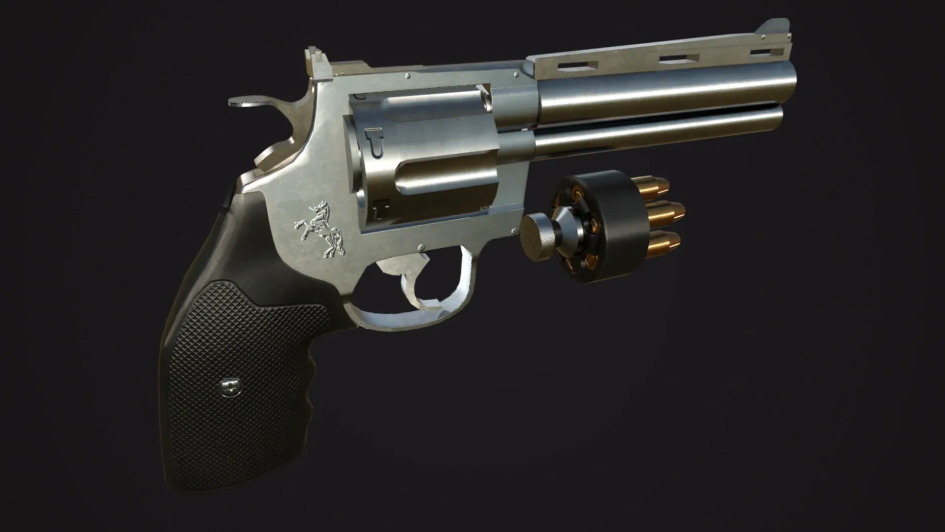Colt Python 357 Revolver - FlippedNormals