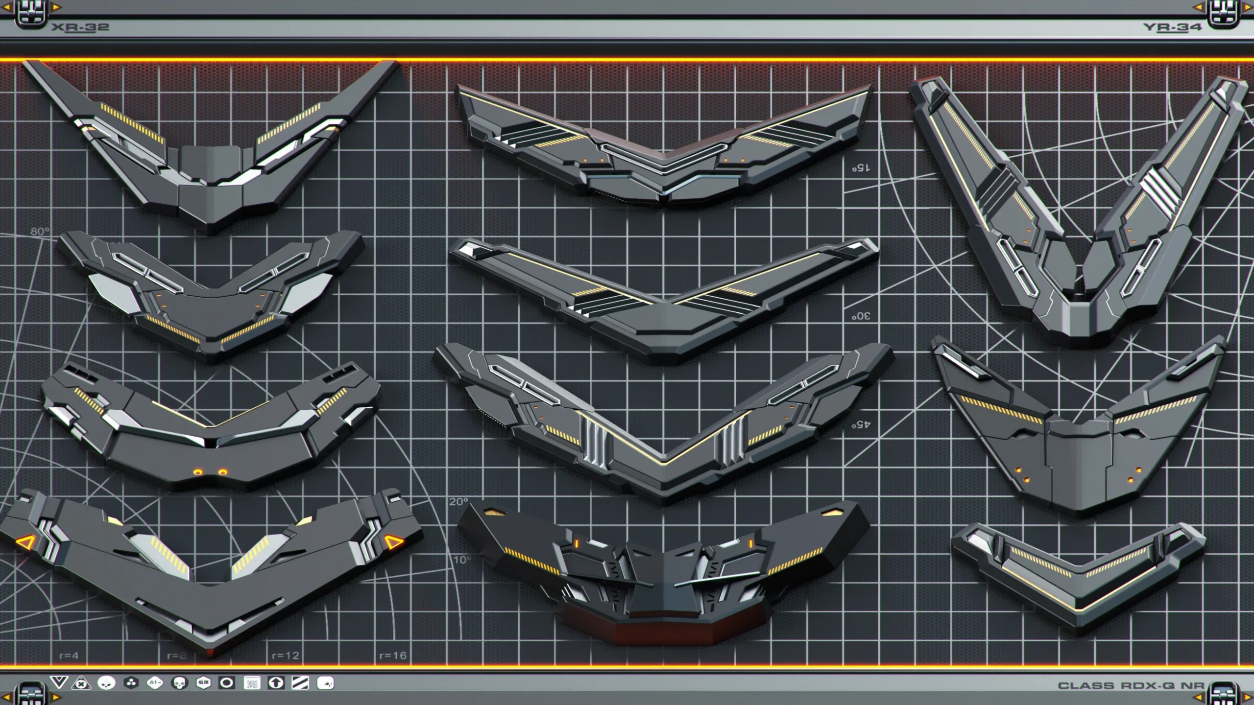 SPACESHIP Hard Surface KITBASH - FlippedNormals