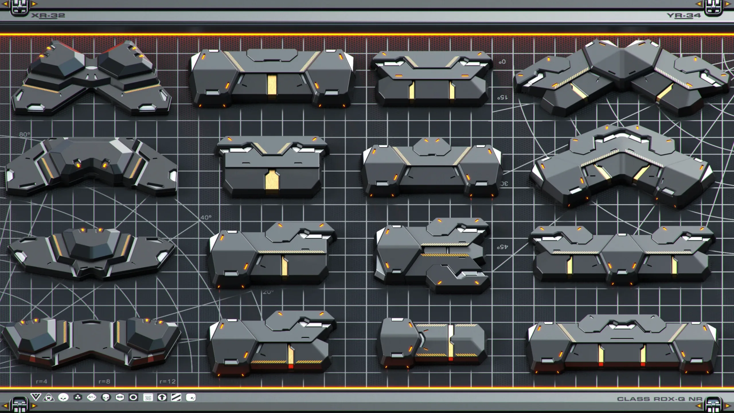 SPACESHIP Hard Surface KITBASH - FlippedNormals