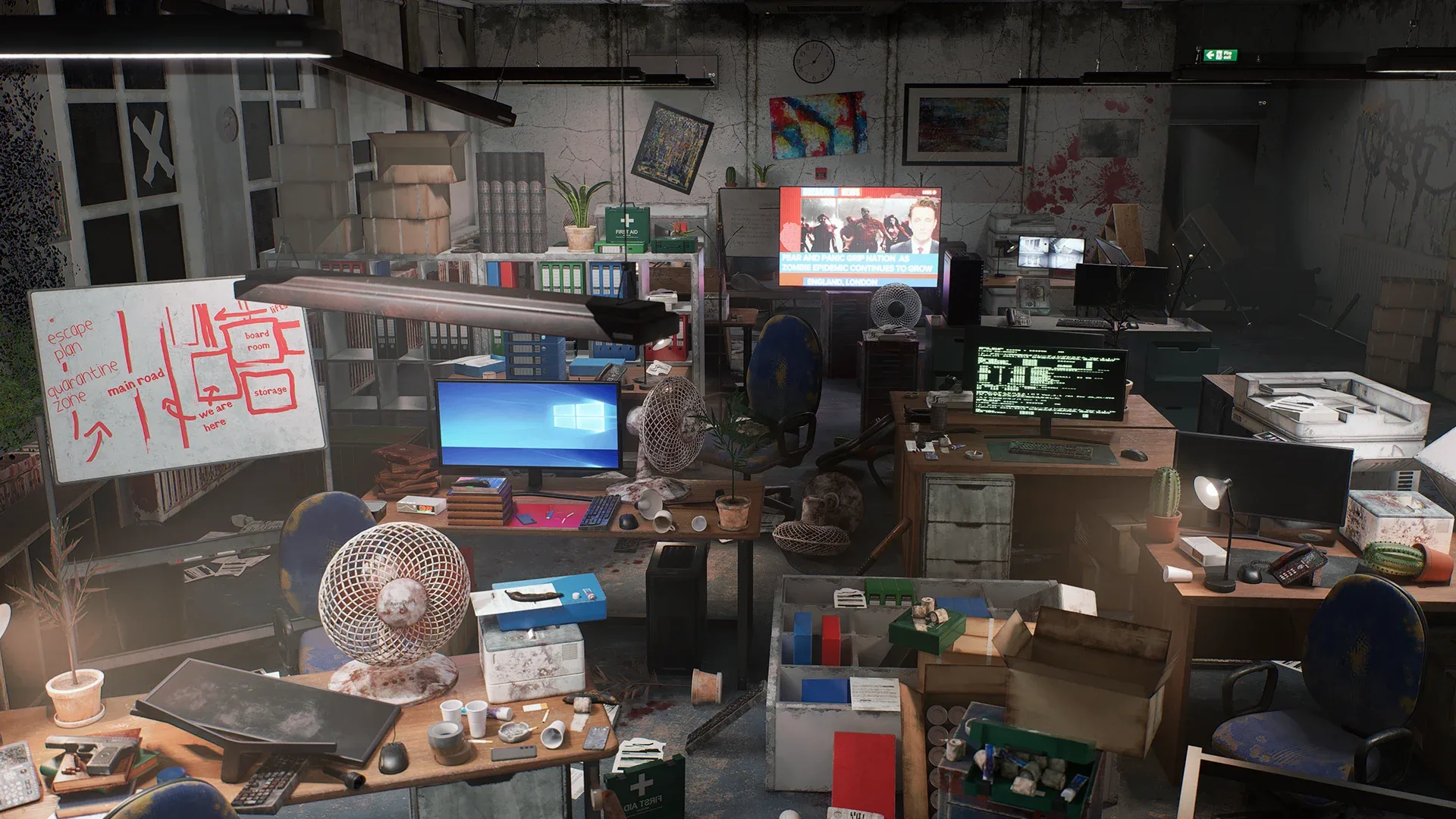 Post Apocalyptic office - FlippedNormals