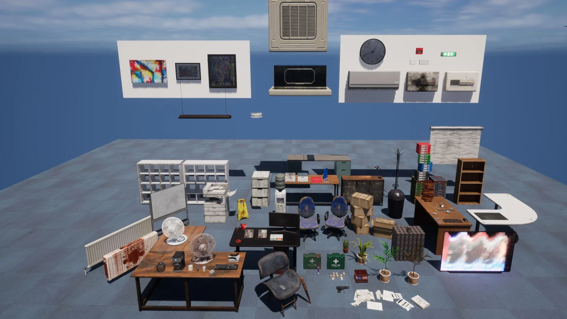 Post Apocalyptic office - FlippedNormals