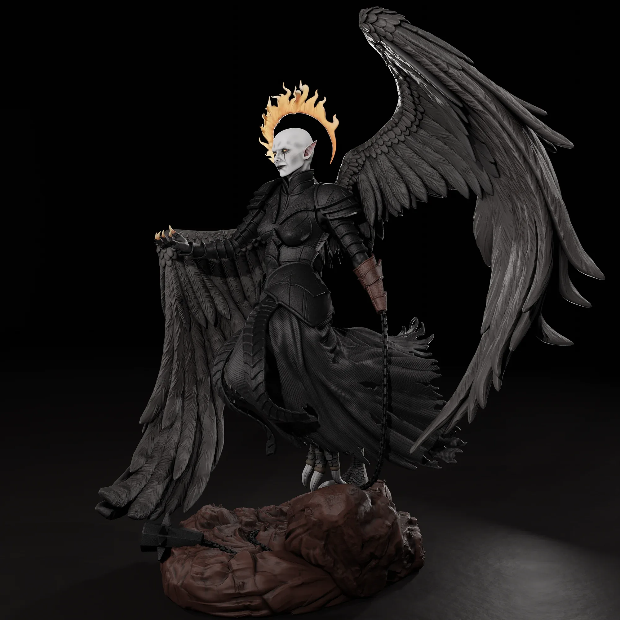 Zariel - DnD 3D print model - FlippedNormals