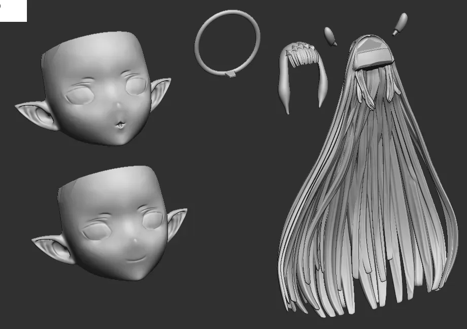 Ninomae Ina Nis - Hololive 3D print - FlippedNormals