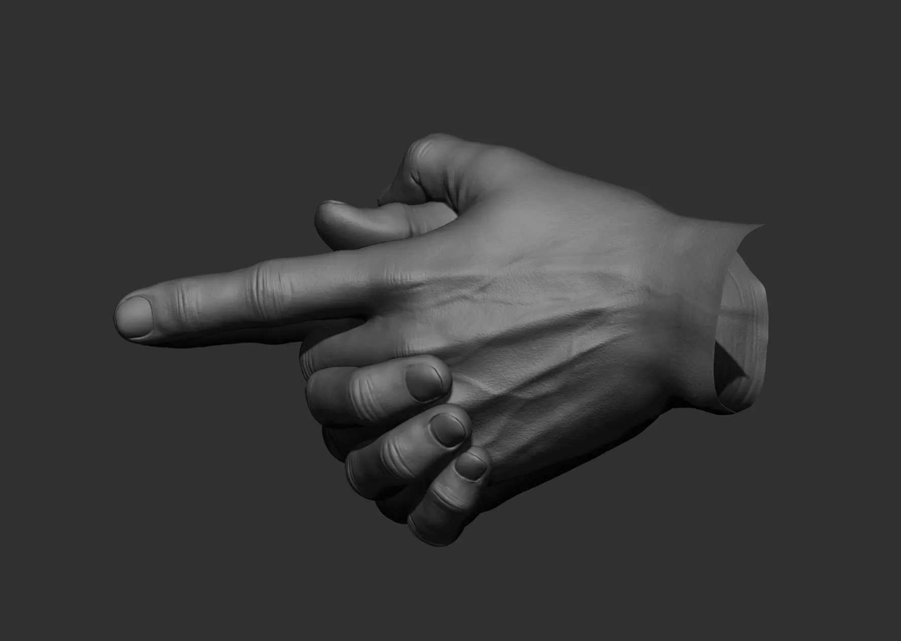 12 Male hand poses 02 - FlippedNormals