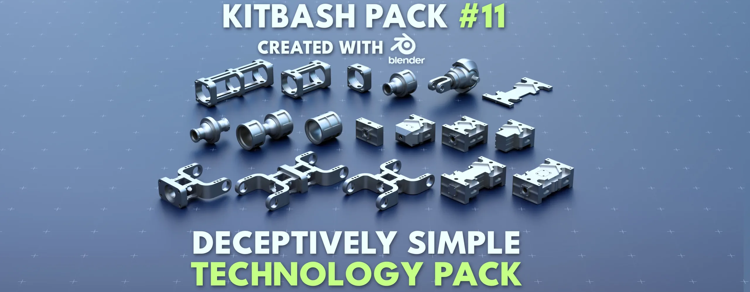 Simple Technology Kitbash Bundle - FlippedNormals