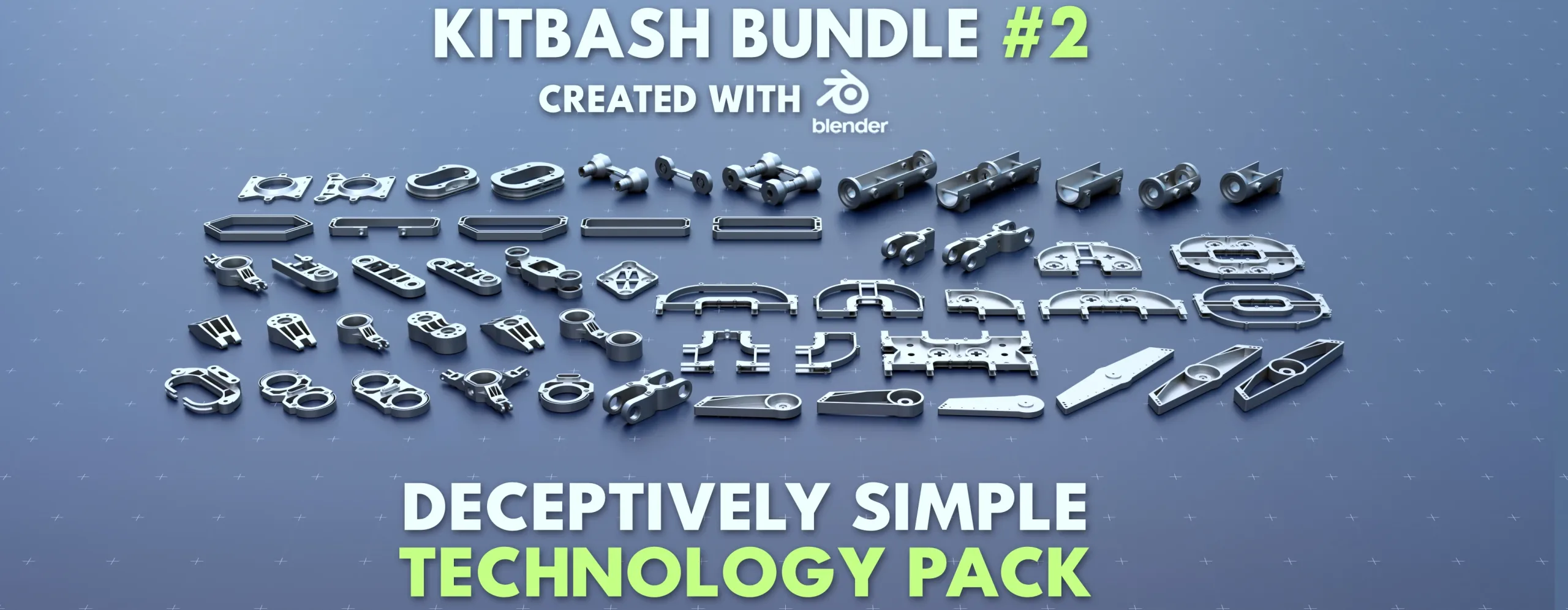 Simple Technology Kitbash Bundle - FlippedNormals