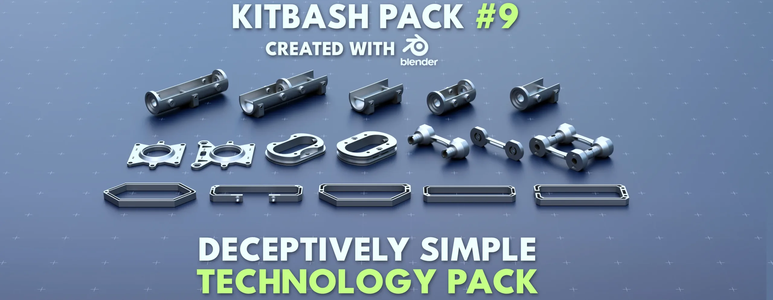 Simple Technology Kitbash Bundle - FlippedNormals