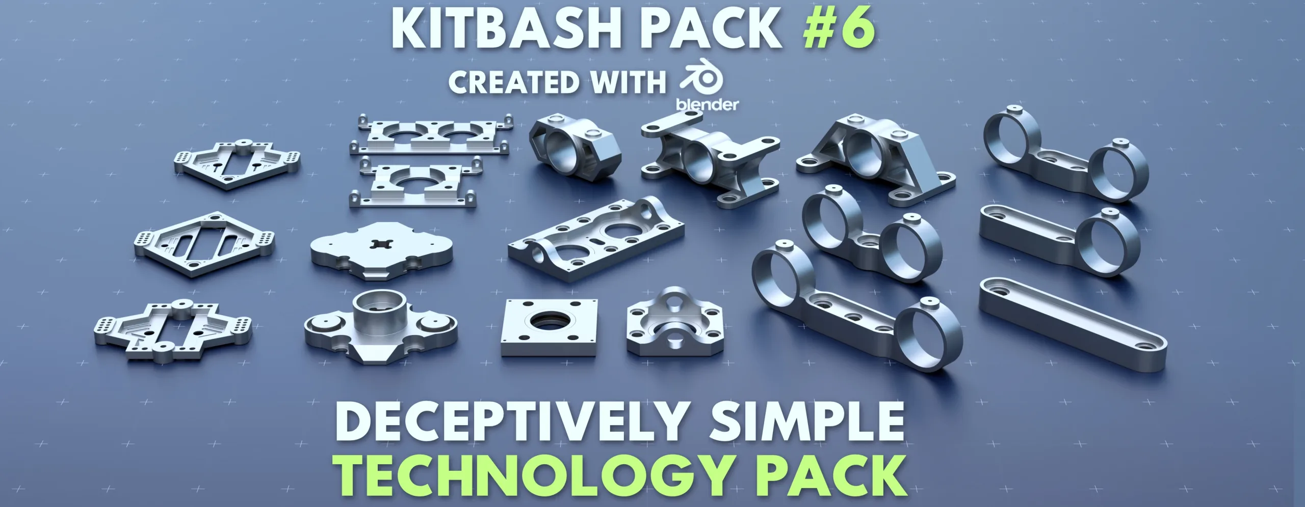 Simple Technology Kitbash Bundle - FlippedNormals