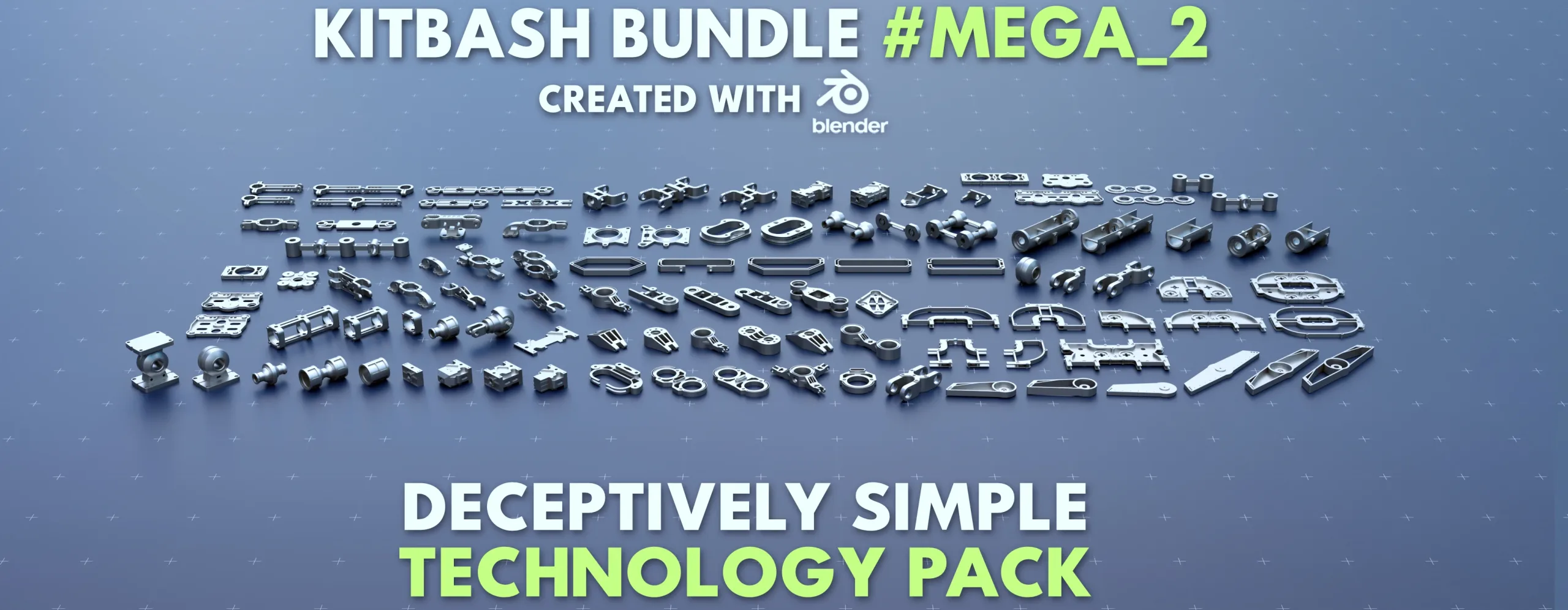 Simple Technology Kitbash Bundle - FlippedNormals