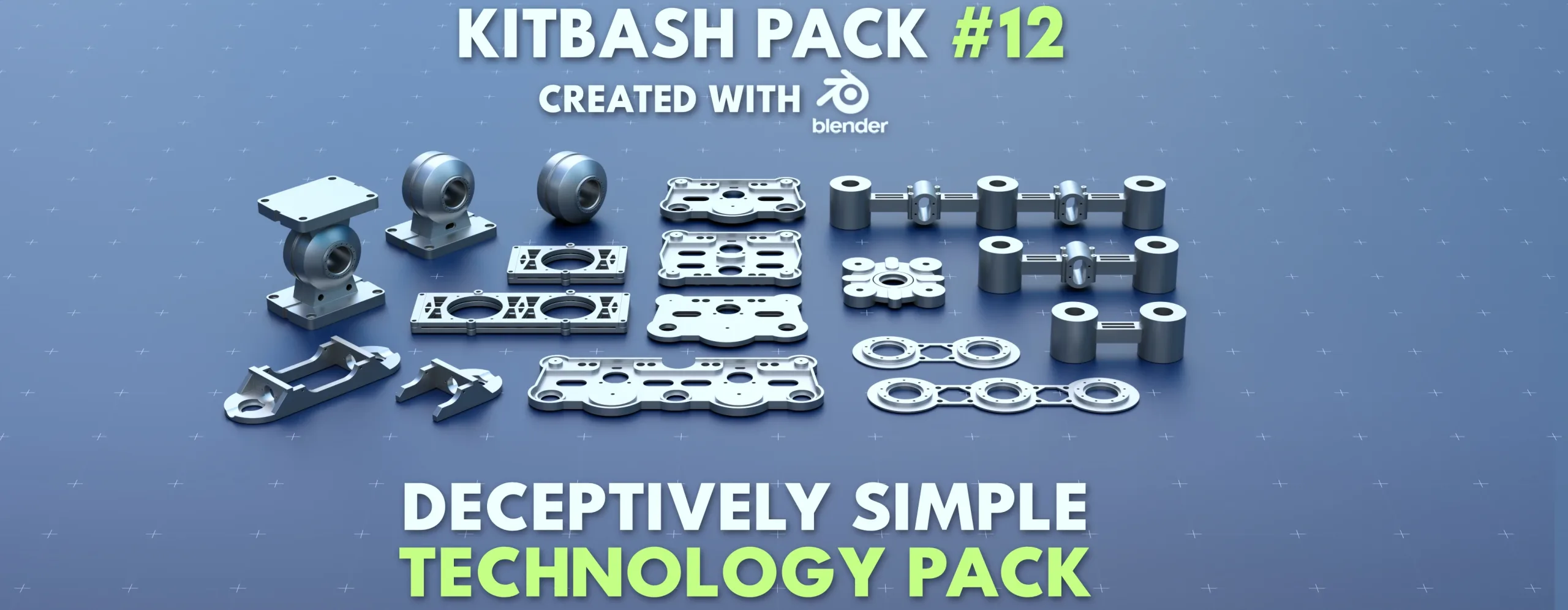 Simple Technology Kitbash Bundle - FlippedNormals