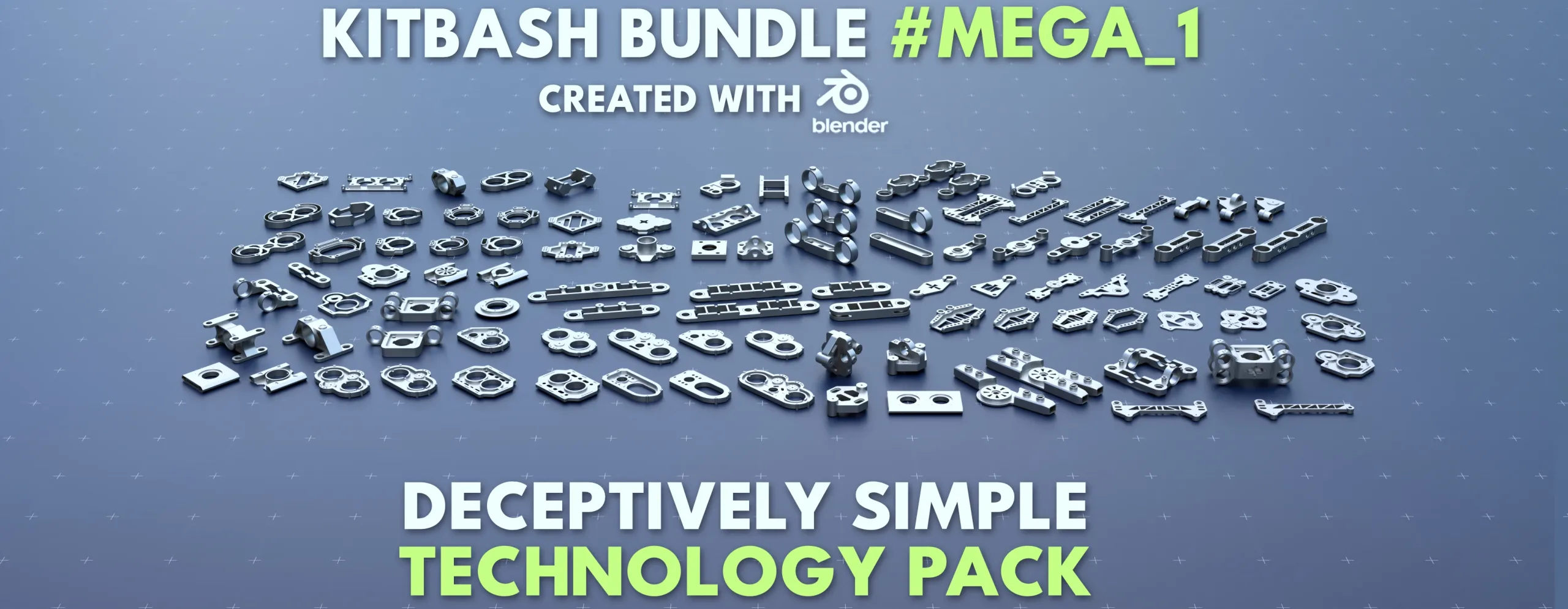 Simple Technology Kitbash Bundle - FlippedNormals