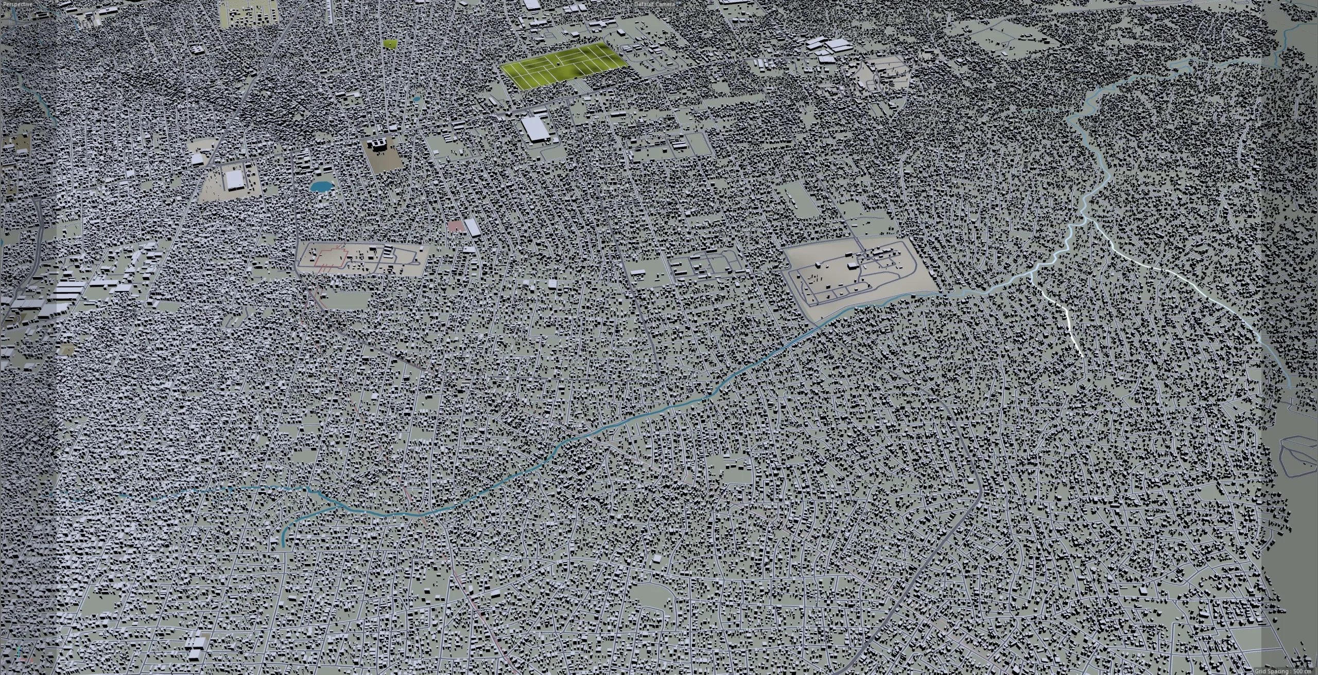 Luanda city Angola 3d model 45km - FlippedNormals