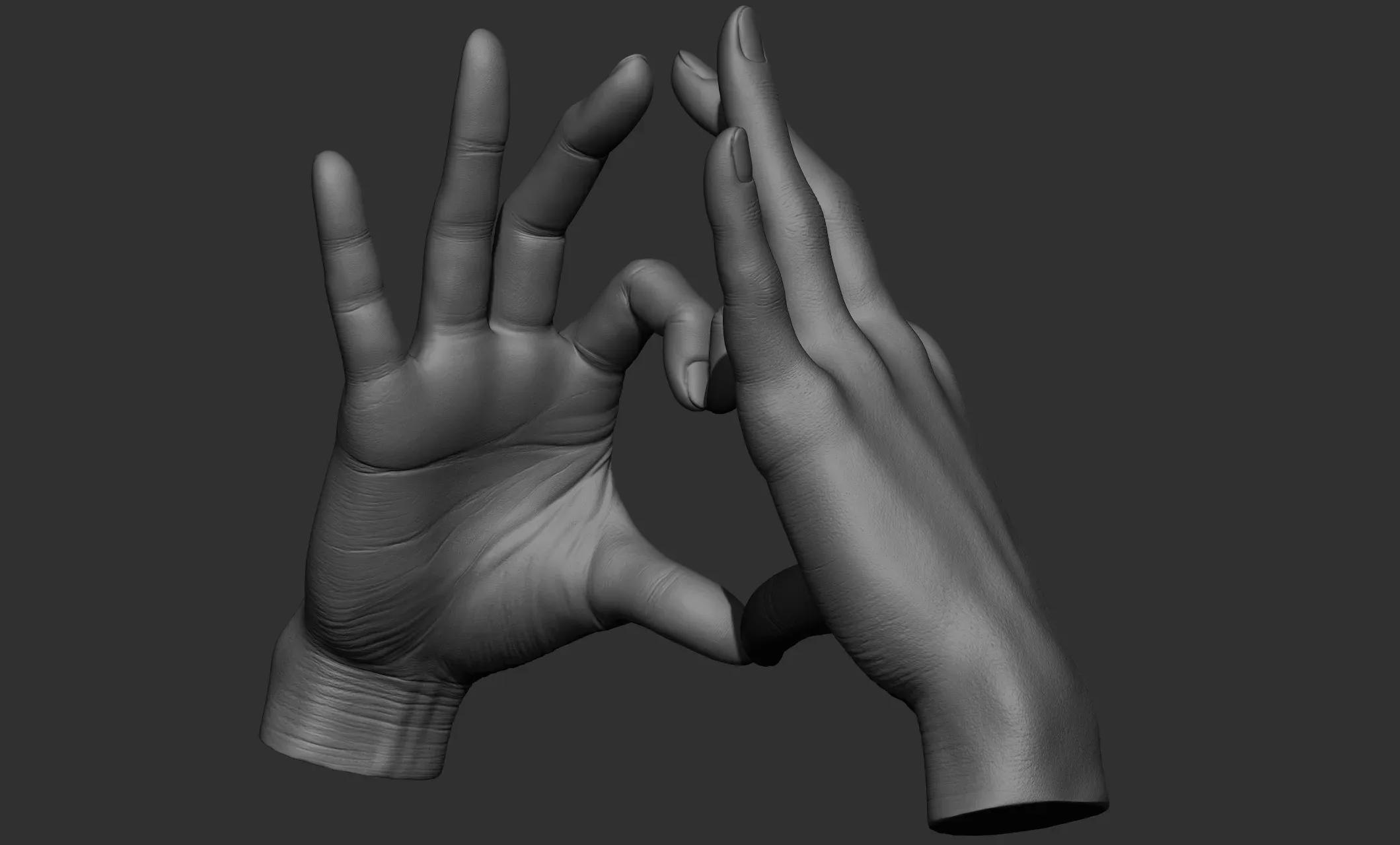 17 Female hand poses - FlippedNormals