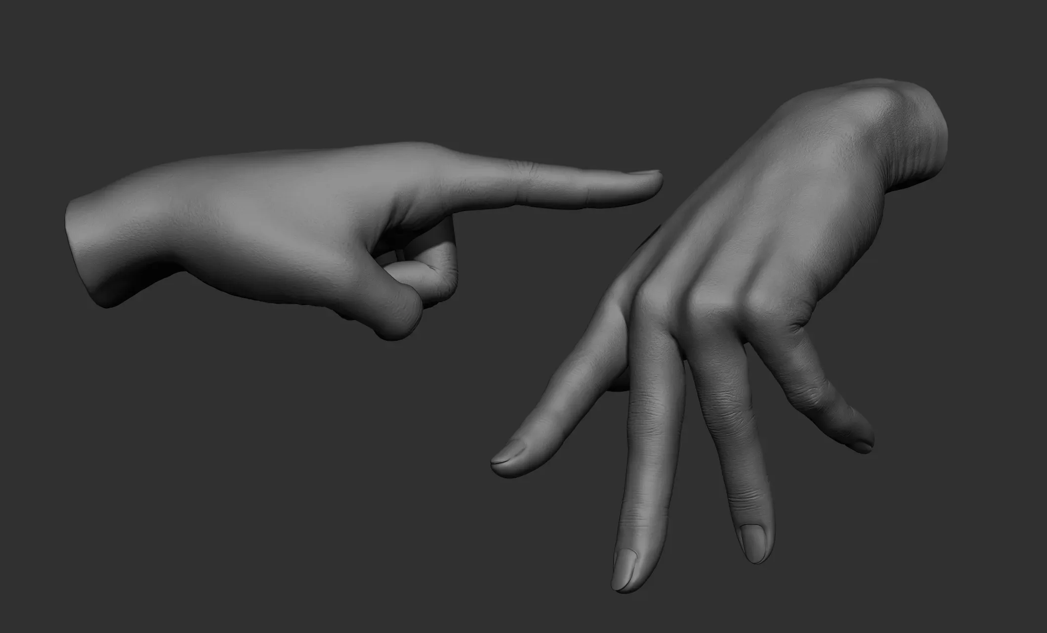 17 Female hand poses - FlippedNormals