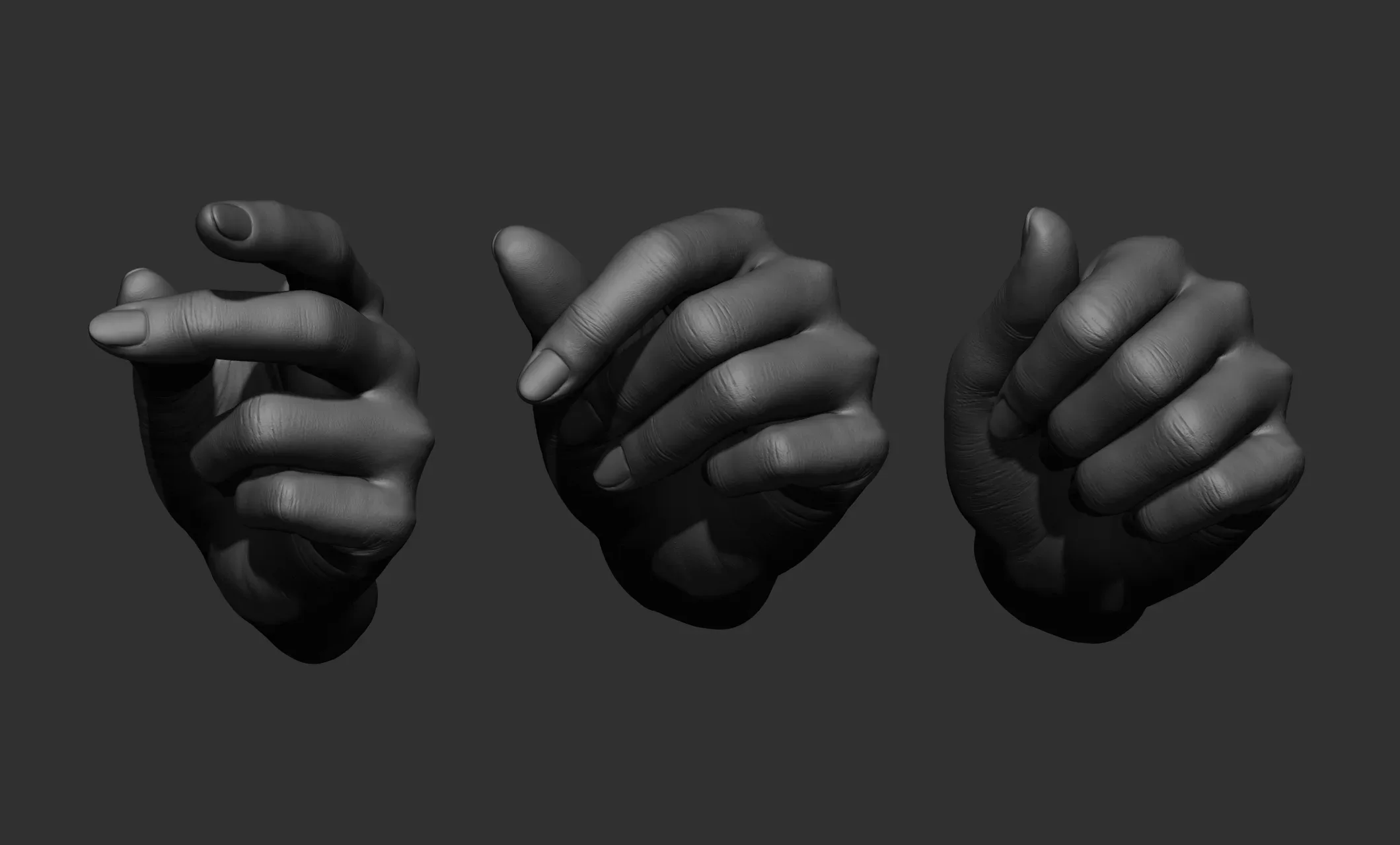 17 Female hand poses - FlippedNormals